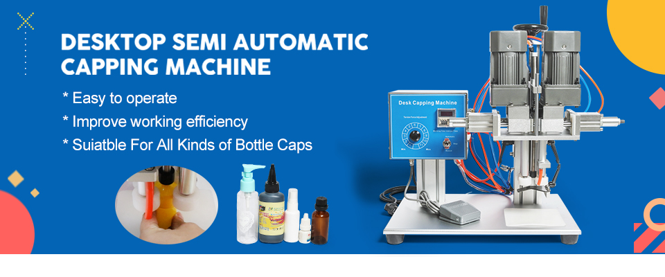 LTPK XLSGJ-6100 Desktop Pneumatic Semi automatic capping machine