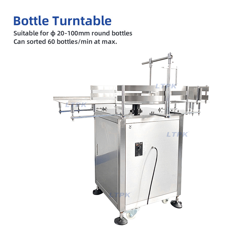 LTPK Automatic round rotary bottle unscrambler for production line