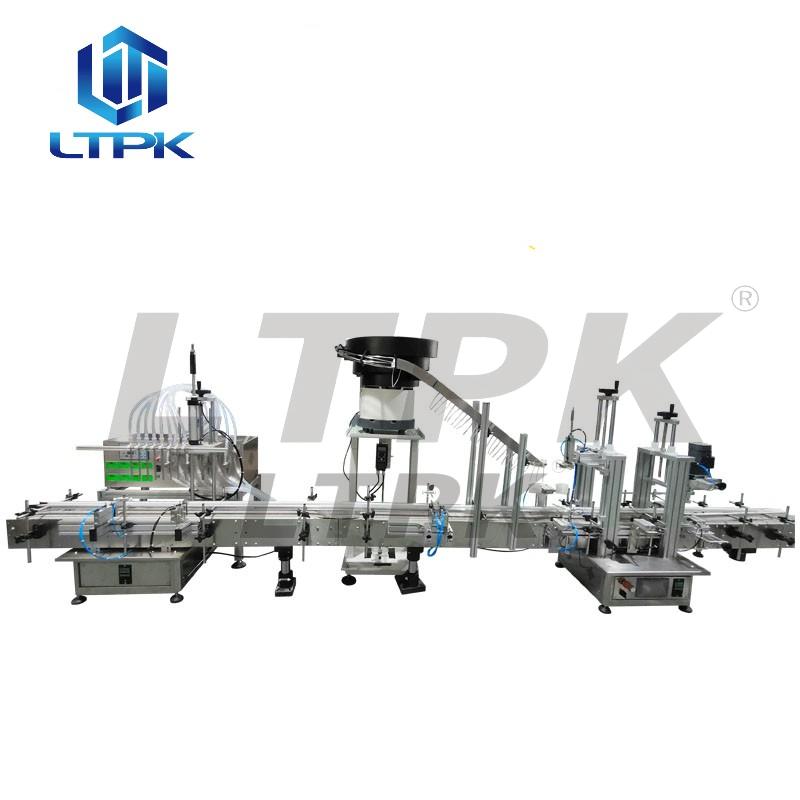 LT-GZL320C Automatic Spray Bottle Chemical Liquid Filling Capping Machine Line With Vibratory Bowl